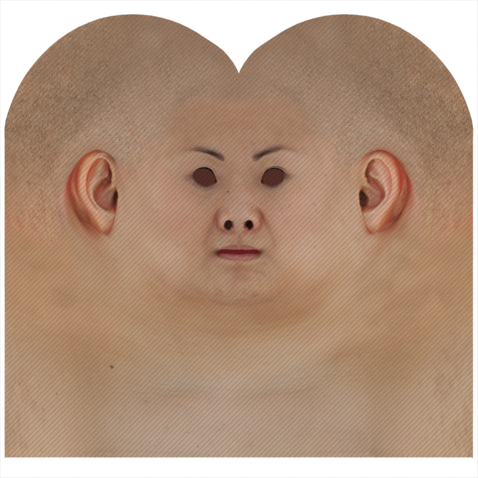 Female Head Texture Map 23